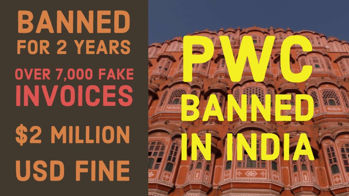 PwC Banned From Auditing in India for 2 Years | The Big 4 Accounting Firms